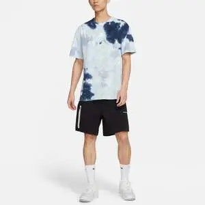 Nike Tie Dye Loose Short Sleeve Tee - Blue