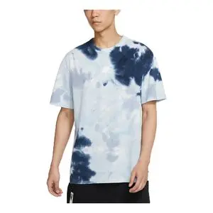 Nike Tie Dye Loose Short Sleeve Tee - Blue