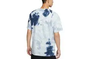 Nike Tie Dye Loose Short Sleeve Tee - Blue