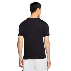 JORDAN Logo Print Crew Neck - Black