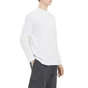Adidas Y-3 Round Neck Pullover Logo Long Sleeves T-shirt