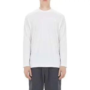 Adidas Y-3 Round Neck Pullover Logo Long Sleeves T-shirt