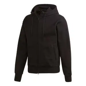 Adidas Y-3 Zipper Logo Classic Hoodie - Black