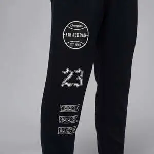 JORDAN Printed Drawstring Knit Jogger Pants