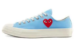 CONVERSE X Comme Des Garcons Play Chuck 70 Low Top Sneakers - Blue
