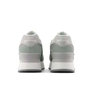 NEW BALANCE 574+ Platform Sneakers - Juniper/raincloud/white