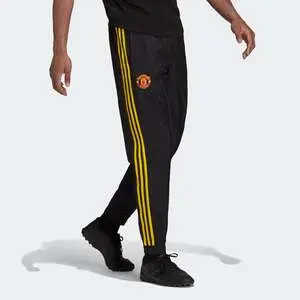 Adidas Mufc Icon Wo Pn Contrasting Colors Soccer/football Bundle Feet Sports Pants - Black
