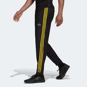 Adidas Mufc Icon Wo Pn Contrasting Colors Soccer/football Bundle Feet Sports Pants - Black