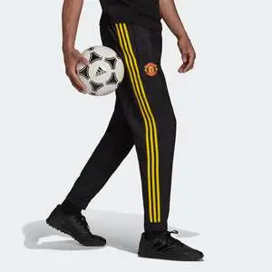 Adidas Mufc Icon Wo Pn Contrasting Colors Soccer/football Bundle Feet Sports Pants - Black