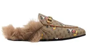 Gucci Princetown Fur Lined Slipper X Disney Mickey Mouse