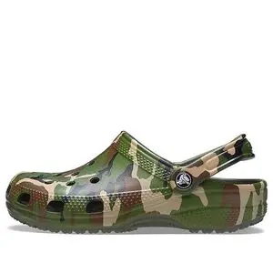 CROCS Beach Army Camouflage Sandals - Green