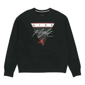 JORDAN Air Flight Print Crewneck - Black