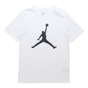 JORDAN Jumpman Brand Logo Printing Round Neck Short Sleeve - White