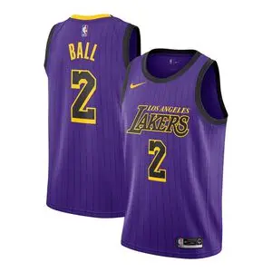 Nike La Lakers Nba Swingman Jersey Vest Lonzo Ball - Purple