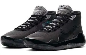 Nike Kd "nets" Mid Top Basketball Sneakers - Black/grey