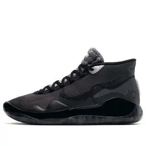 Nike Kd "nets" Mid Top Basketball Sneakers - Black/grey