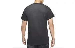 Nike Solid Color Training Alphabet Logo Printing Short Sleeve Black T-shirt - Multi-color