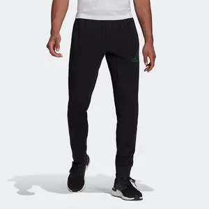 Adidas Solid Color Logo Printing Lacing Bundle Feet Sports Pants/trousers/joggers Black - Multi-color