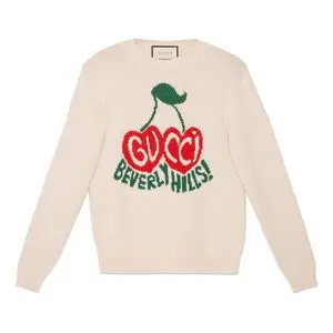 Gucci Cherry Intarsia Wool Sweater