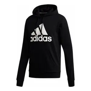 Adidas Graphic Logo Hooded Sweatshirt - Black