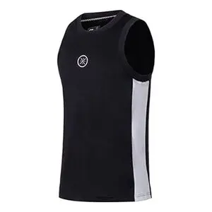 LI-NING Way Of Wade Logo Basketball Tank - Black/grey