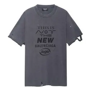 Balenciaga This Is Not' Logo T-shirt - Grey