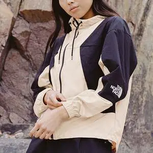 The North Face Color Block Zip-up Hooded Windbreaker