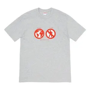 Supreme Save The Planet Graphic Tee - Grey