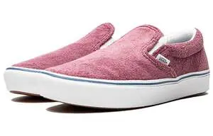 VANS Comfycush Slip-on Terry Low Top Sneakers - Pink/white