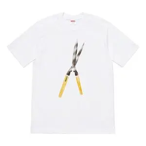Supreme Supreme Ss19 Shears Tee Large Scissors Printing Short Sleeve Unisex White White