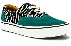 VANS Comfycush Era Zebra Print Sneakers - Tidepool