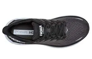 Hoka One One Clifton Running Shoes - Black/white
