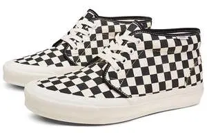 VANS Og Chukka Lx Checkerboard Lace-up Sneakers - Black