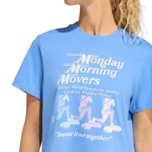 Adidas X Les Mills Movers Graphic T-shirt - Blue Fusion