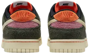 Nike Dunk Low 'rainbow Trout' Sneakers - Sequoia/alabaster-safety Orange