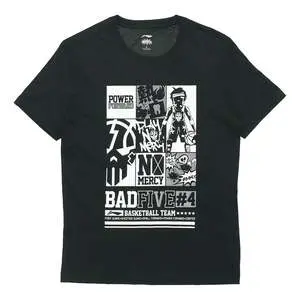 LI-NING Badfive Graphic T-shirt 'black - Black/multi-color