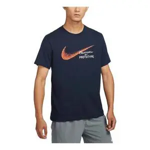 Nike Dri-fit Running T-shirt - Obsidian