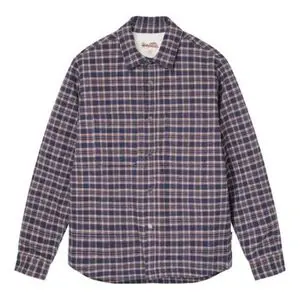StÜssy Sherpa Lined Plaid Shirt - Navy