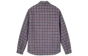 StÜssy Sherpa Lined Plaid Shirt - Navy