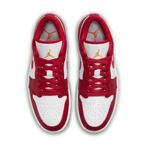 JORDAN 1 Low "cardinal Red" Sneakers - White/red