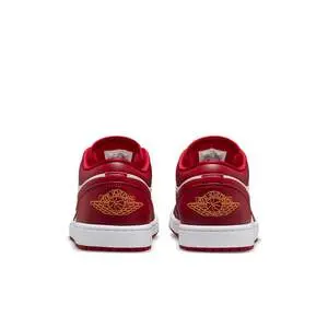 JORDAN 1 Low "cardinal Red" Sneakers - White/red