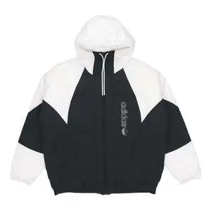 Adidas Originals Padded Adicolor Stay Warm Colorblock Sports Hooded Padded Jacket - Black