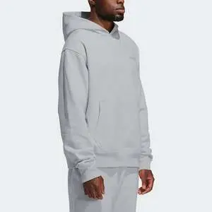 Adidas Originals X Pw Basics Hooded Sweater With Embroidered Monogram - Light Gray