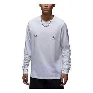 JORDAN Flight Graphic Long Sleeve T-shirt Asia Sizing 'white - White/black/black