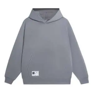 LI-NING Label Logo Hoodie - Grey