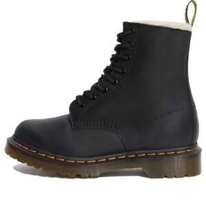 Dr. Martens 1460 Faux Fur Lined Boots - Black