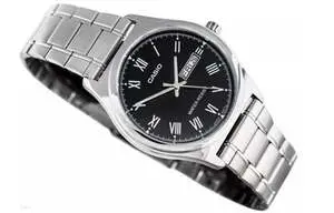 Casio Stainless Steel Analog Watch With Link Bracelet - Silver