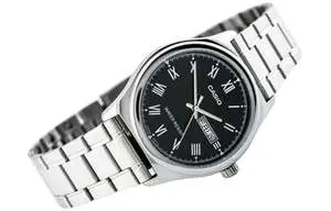 Casio Stainless Steel Analog Watch With Link Bracelet - Silver