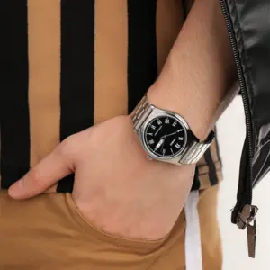 Casio Stainless Steel Analog Watch With Link Bracelet - Silver