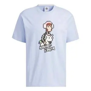 Adidas Originals X Monkey Kingdom Graphic T-shirt - Light Blue